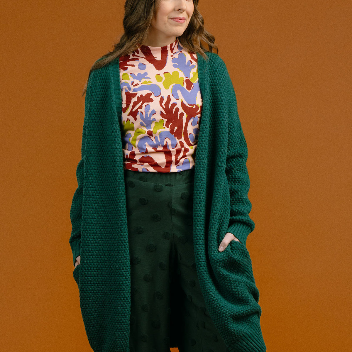 Alma Wool Cardigan, Green – Aarrelabel