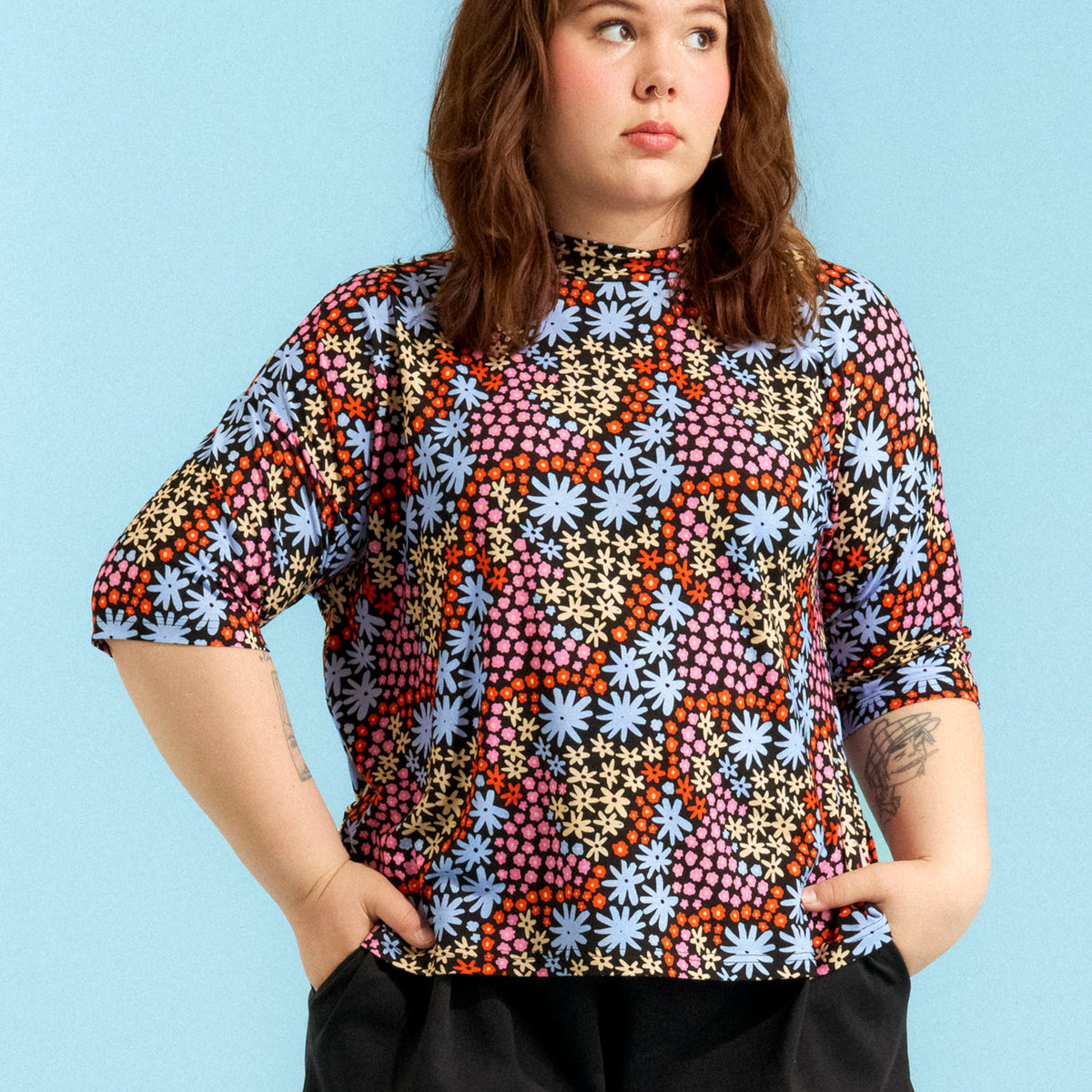 Kyla T-Shirt, Flores – Aarrelabel
